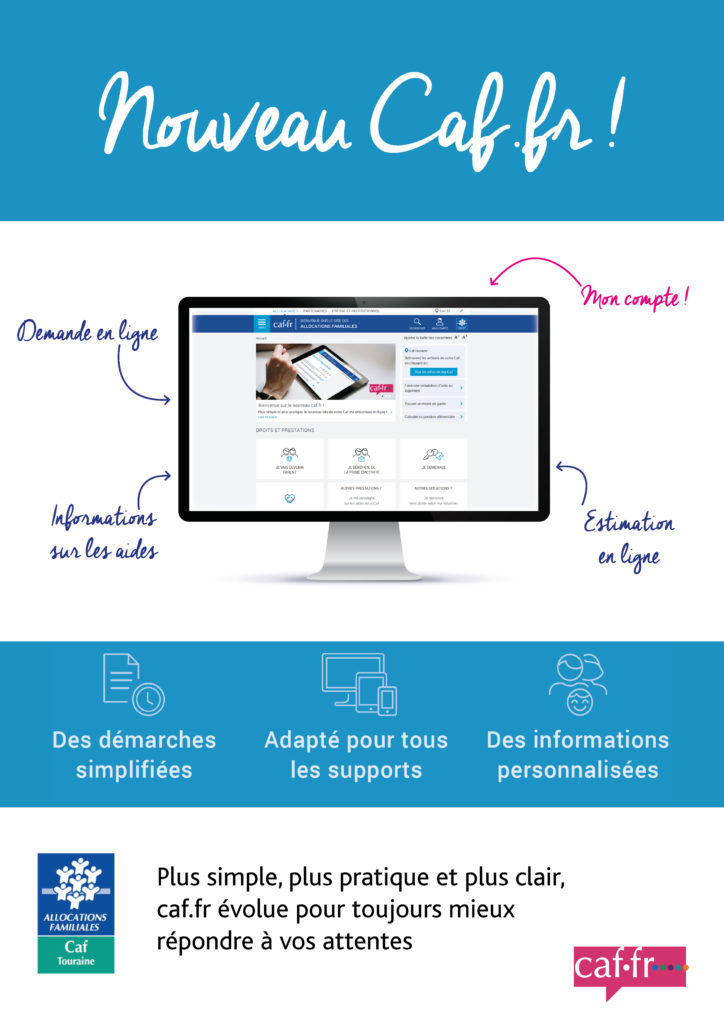 Nouveau! Le caf.fr évolue! | Caf Touraine